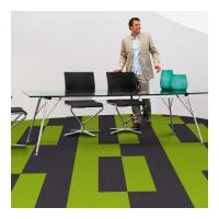China Colorful Plain Carpet Nylon Carpet Tile With Soft Backing For Residential for sale