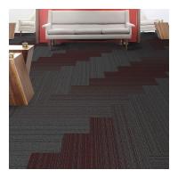 China 25 X 100 cm Nylon Carpet Tiles With PVC Backing 5mm Pile Height for business for sale