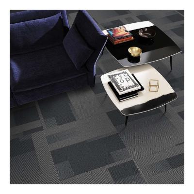 China PP Jacquard Commercial Modular Carpet Solution Dyed Office Carpet for sale