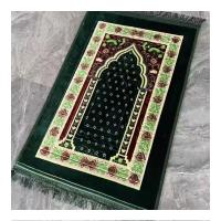 China 10mm Mosque Prayer Rug Color Cotton Filler With Non-Slip Backing for sale