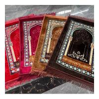 China 10mm Mosque Prayer Rug Color Cotton Filler With Non-Slip Backing for sale