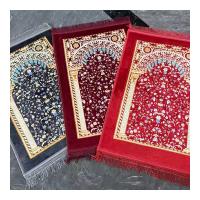 China 10mm Mosque Prayer Rug Color Cotton Filler With Non-Slip Backing for sale