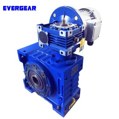 China Foot Mounting RV Worm Gearbox Aluminum Worm Gear Motor Aluminum Construction Durable And Lightweight Suitable Automation for sale