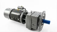 China Forced ventilation Inline Helical Gear Motor designed to handle loads between 6.2KGS and 980KGS for industrial equipment for sale
