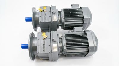 China Forced ventilation Inline Helical Gear Motor designed to handle loads between 6.2KGS and 980KGS for industrial equipment for sale