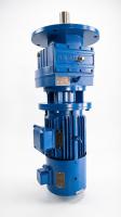 China Forced ventilation Inline Helical Gear Motor designed to handle loads between 6.2KGS and 980KGS for industrial equipment for sale