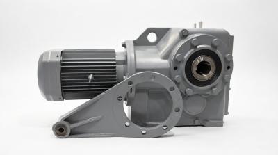 China Output Torque Up To 1500 Nm Helical Bevel Gear Motor Foot Mounted Flange Mounted Industrial Power Transmission Solution for sale