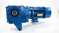 China Foot Mounted Helical Bevel Gear Motor Constructed With Cast Iron And 20CrMnTi And Efficiency Up To 95 Percent For Operation for sale