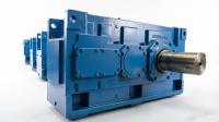 China EH.SH Series helical gear parallel shaft industrial gearbox with output solid shaft for sale