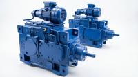 China EB.SH Series helical bevel right angle shaft industrial gearbox with output solid shaft for sale