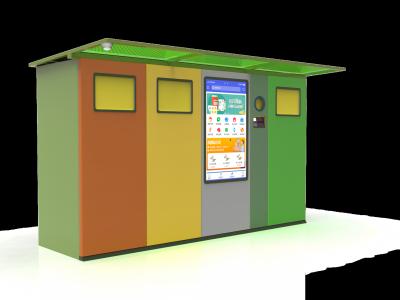 China RVM-2108 4-in-1 Reverse Vending Machine for PET Bottles, Cans, Glass & Paper with 1950mm Height and 1000 Bottle Capacity for sale