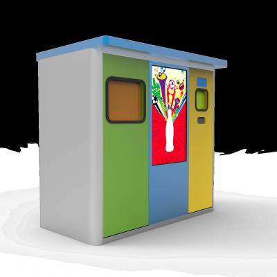 China RVM-2109 4-in-1 Smart Reverse Vending Machine with Solar Power, 1950×3350×850mm Size, 1000 Bottle Capacity for sale