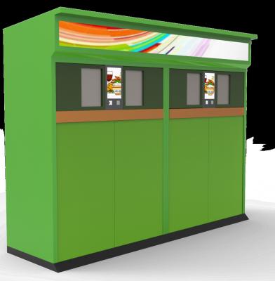 China RVM-3123 RFID Food Waste Recycling Machine 90% Reduction Rate 4×120L Capacity for Commercial Use for sale