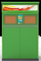 China RVM-3124 Smart Kitchen Waste Recycling Machine - 90% Reduction Rate, 350W Max Power, RFID Reward System for sale