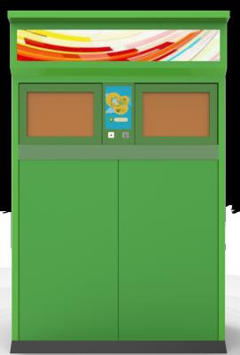 China RVM-3124 Smart Kitchen Waste Recycling Machine - 90% Reduction Rate, 350W Max Power, RFID Reward System for sale
