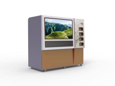 China VM-3010 60-Inch Touch Screen Commercial Hot Food Vending Machine with 250-Box Capacity and Steam Heating for sale