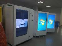 China RVM-3135 60-inch Touch Screen Smart Reverse Vending Machine for Plastic Bottles, Metal Cans & Glass Recycling with 800/500/100 Capacity for sale