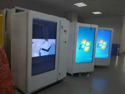 China RVM-3135 60-inch Touch Screen Smart Reverse Vending Machine for Plastic Bottles, Metal Cans & Glass Recycling with 800/500/100 Capacity for sale