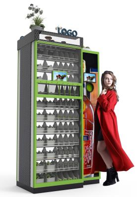 China VM-3406 Smart Vending Machine for Potted Flowers 20-40 SKU Capacity with 10-inch Touch Screen and Environmental Control for sale