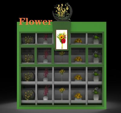 China VM-3401 QR Code Flower Bouquet Vending Machine with 40 Bouquet Capacity and 21.5