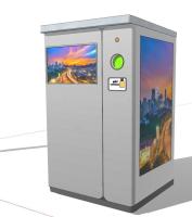 China RVM-3119 Reverse Vending Machine - 1950mm Height, 40pcs/min Processing, CE Certified Aluminum Can Recycler for sale