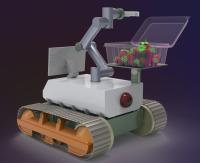 China AMR-1002 Autonomous Mobile Robot with 150kg Payload and 12-Hour Battery for Medical Lab Transport for sale