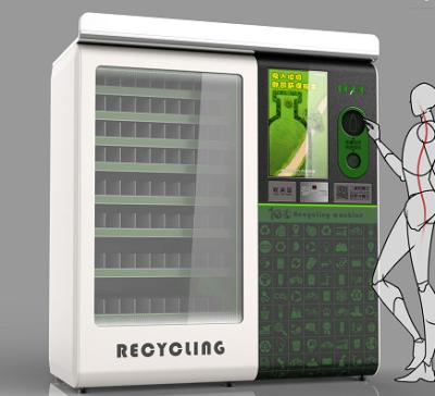 China Expo RVM-3106 Reverse Vending Machine with Compactor 800 Bottle 600 Can Capacity for sale