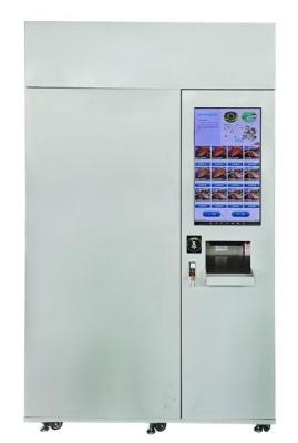 China VM-3009 Hot Food Vending Machine with Microwave Oven Heating, 90-150 Box Capacity, 750W Power Output for sale