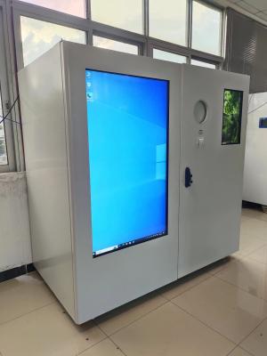 China 55inch Ads Screen Reverse Vending Machine for PET Bottle and Can Recycling 1000pcs Capacity for sale