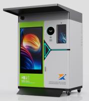 China Semi Outdoor Reverse Vending Machine 500 Pet 500 Can 800 Glass 200 Cartons for sale