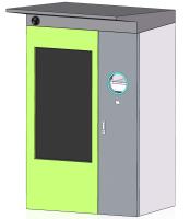China AI Powered Voice Control Reverse Vending Machine for PET Bottles and Metal Cans with 600/1200 Capacity and 32-inch Screen for sale