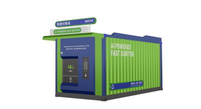 China AI-Driven Recycling Vending Machine RVM-3701 with 90% Recycling Rate and 1500W Power Consumption for PET, Metal Can & Glass Sorting for sale