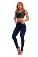 China Women Elastic Jeans Pants Spring Slim Fashion High Waist Small Feet Jeans for sale