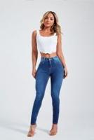 China Women Elastic Jeans Pants Spring Slim Fashion High Waist Small Feet Jeans for sale