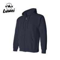 China Oversized Bluzy Blank Zip 50%Polyester 50% Cotton Embroidered Slim Fit Moletons Thin Washed String Hoodies Sweatshirts for sale