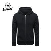 China Casual Custom Long Sleeve 85% Baumwolle Knitted Cardigan Cotton Pullover Plain Zip Up Men's Baggy Sweatshirt Hoodies for sale
