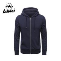 China Casual Custom Long Sleeve 85% Baumwolle Knitted Cardigan Cotton Pullover Plain Zip Up Men's Baggy Sweatshirt Hoodies for sale