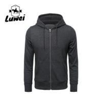 China Casual Custom Long Sleeve 85% Baumwolle Knitted Cardigan Cotton Pullover Plain Zip Up Men's Baggy Sweatshirt Hoodies for sale