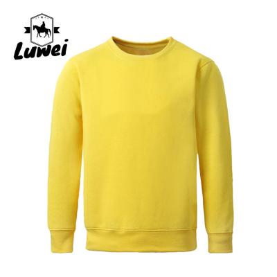 China Organic Embroidery Oversize Oem Clothing 80% Cotton 20% Polyester Long Sleeve Solid Color Man Pullover Round Neck Blank Hoodie for sale