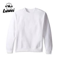 China Organic Embroidery Oversize Oem Clothing 80% Cotton 20% Polyester Long Sleeve Solid Color Man Pullover Round Neck Blank Hoodie for sale