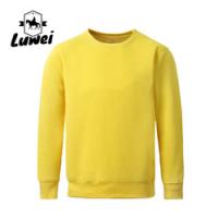 China Organic Embroidery Oversize Oem Clothing 80% Cotton 20% Polyester Long Sleeve Solid Color Man Pullover Round Neck Blank Hoodie for sale