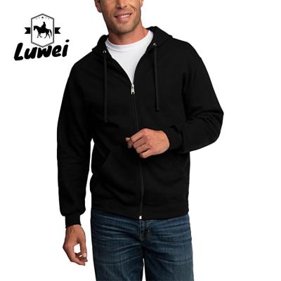 China High Quality Moletons Pastel 50% Cotton Cut And Sew Zip Up Drawstring Men's Hoodies Sweatshirts for sale
