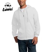 China High Quality Moletons Pastel 50% Cotton Cut And Sew Zip Up Drawstring Men's Hoodies Sweatshirts for sale