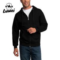 China High Quality Moletons Pastel 50% Cotton Cut And Sew Zip Up Drawstring Men's Hoodies Sweatshirts for sale