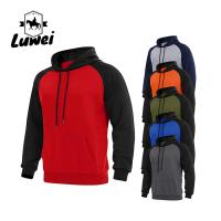 China Custom Vintage Sweat-shirt Bluzy Embroidered Contrasting Colors Knit Fitness Polyester Slim Fit Hoodies For Men for sale