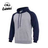 China Custom Vintage Sweat-shirt Bluzy Embroidered Contrasting Colors Knit Fitness Polyester Slim Fit Hoodies For Men for sale