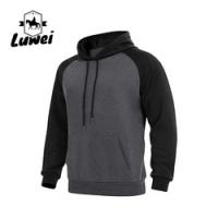 China Custom Vintage Sweat-shirt Bluzy Embroidered Contrasting Colors Knit Fitness Polyester Slim Fit Hoodies For Men for sale