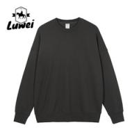 China Crew Neck Organic Pure Felpa Uomo 350g Moletons Camisa De Entrenamiento 100%Cotton Sweatshirt Pullover Hoodie for sale