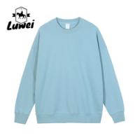 China Crew Neck Organic Pure Felpa Uomo 350g Moletons Camisa De Entrenamiento 100%Cotton Sweatshirt Pullover Hoodie for sale