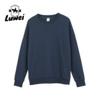 China Crew Neck Organic Pure Felpa Uomo 350g Moletons Camisa De Entrenamiento 100%Cotton Sweatshirt Pullover Hoodie for sale